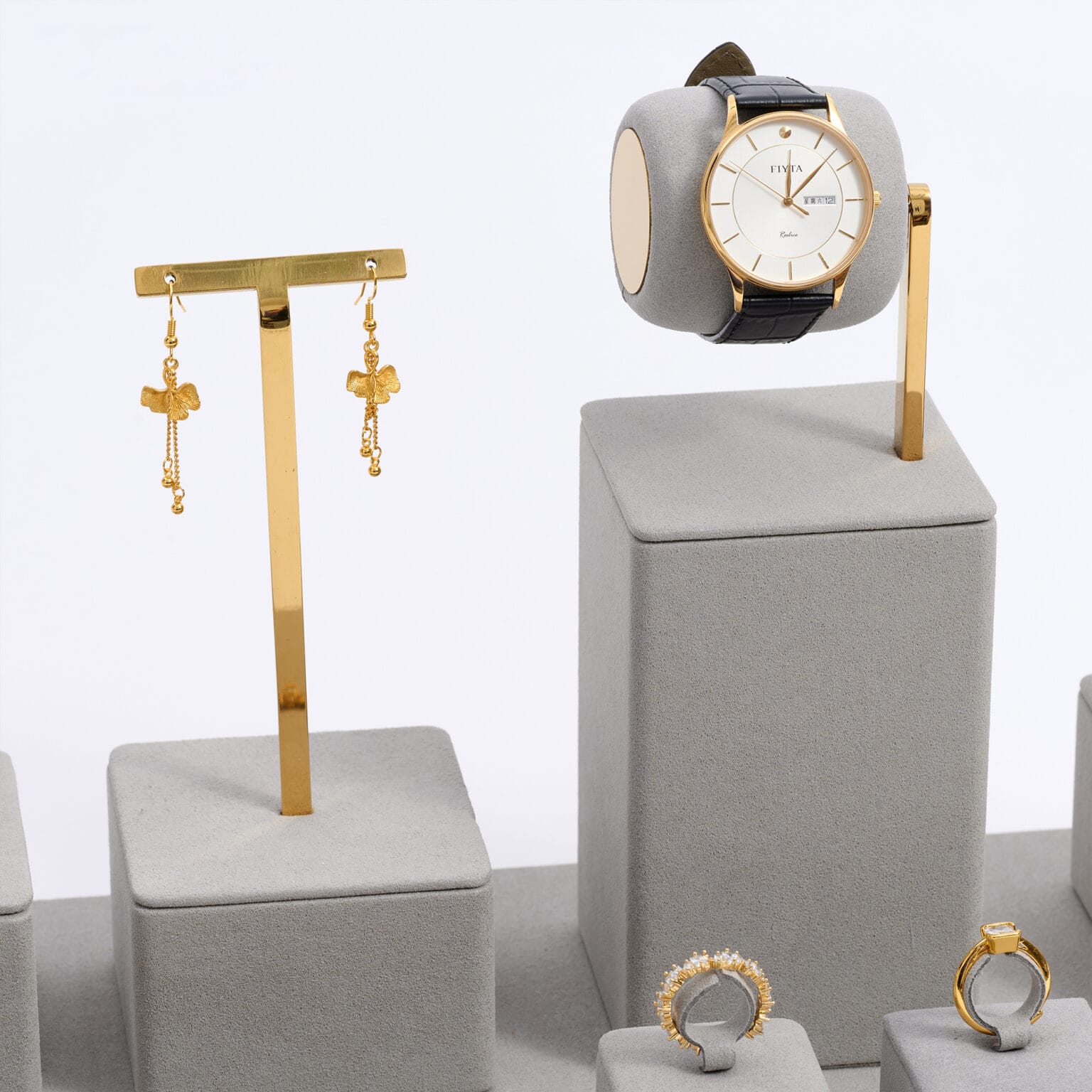 Custom Jewelry Display Stand Set - Ring, Necklace, Earrings, Bracelet ...